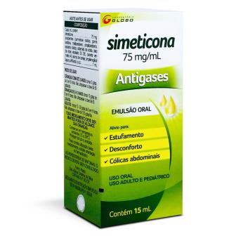Simeticona gotas 75mg/ml com 15ml - Globo | Farmácia Mix.