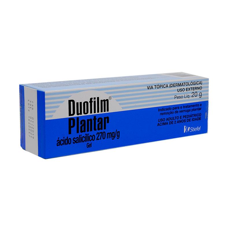 Indicações, Para que serve e Bula Duofilm plantar 270 mg gel 20g ...