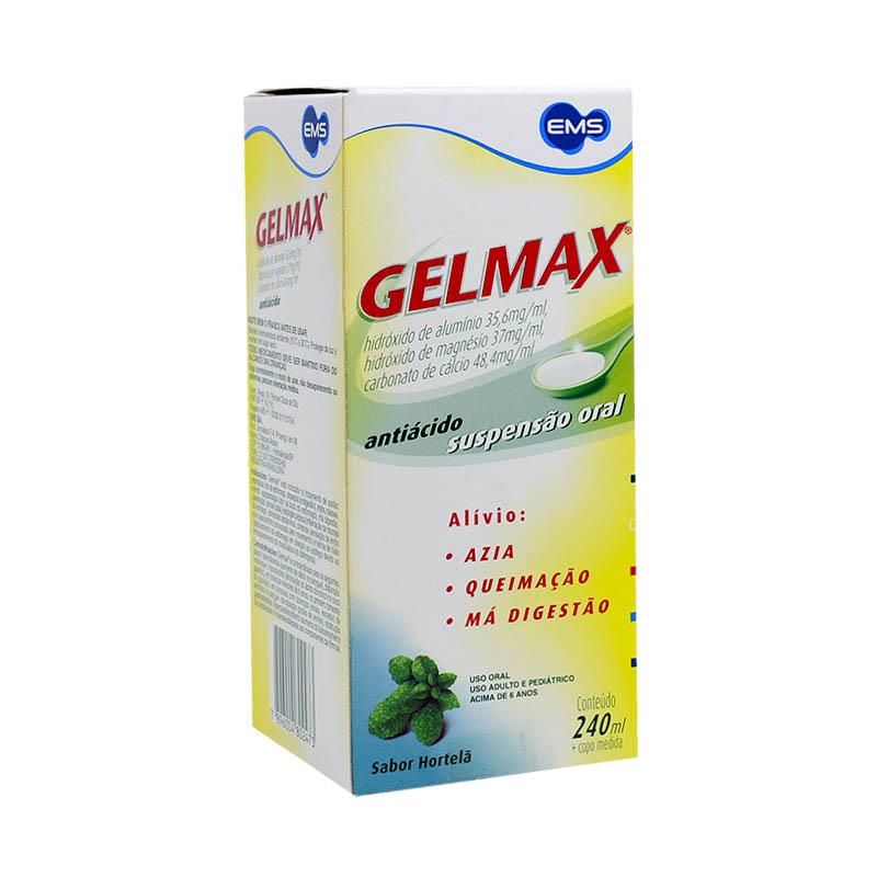 Indicações, Para que serve e Bula Gelmax suspensão com 240ml | Farmácia Mix