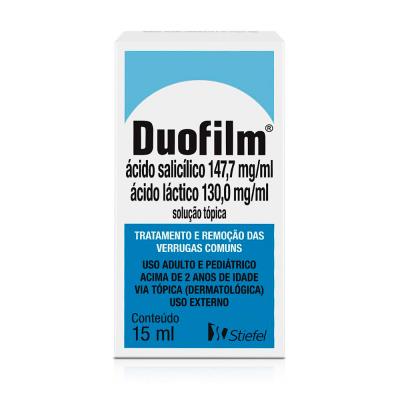 Indicações, Para que serve e Bula Duofilm 130,0mg/ml + 147,7mg/ml ...